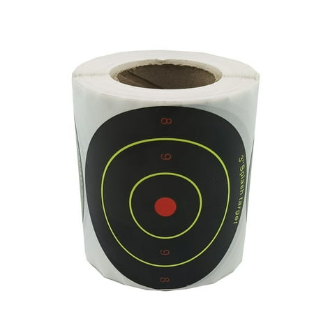 200Pcs/Roll Self-Adhesive Splatter Splash & Reactive Target Sticker ...