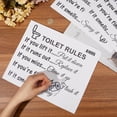 3 Sheets Toilet Rules Toilet Stickers Toilet Seat Lid Stickers Decals ...