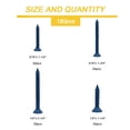 180Pcs Concrete Screws 1/4 3/16 Assortment Kit with Drill Bit, Flat ...