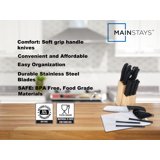 Mainstays 23 Piece Knife and Kitchen Tool Set with Wood Storage Block ...