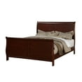 LHYY Modern 1pc Queen Size Bed Sleigh Design HB FB Plywood 1pc Bedframe ...
