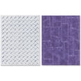Sizzix Texture Fades Embossking Folders 2PK - Diamond Plate & Riveted ...