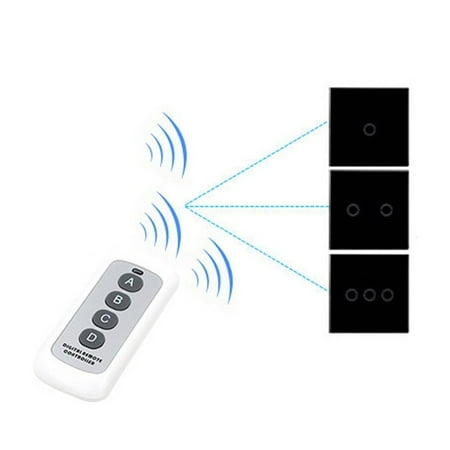 433MHz 4 Buttons Remote Control, Long Range Wireless Presenter ...