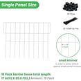 Ikohbadg Metal Garden Fences for Pets and Small Animals, Durable ...