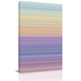 Canvas Wall Art Rainbow Striations Canvas Art Print Minimalist Retro ...