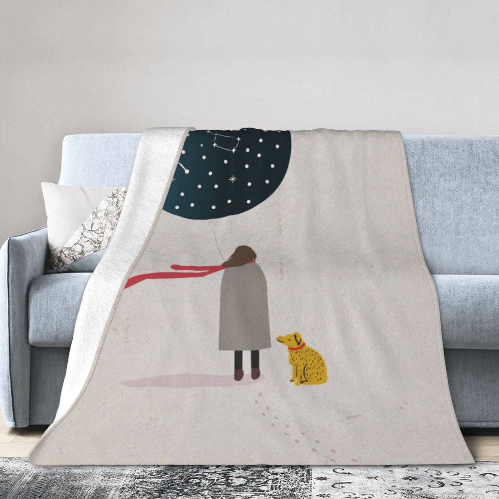 Adventure Little Girl Blanket, Fluffy Soft Cozy Blanket Flannel Plush ...