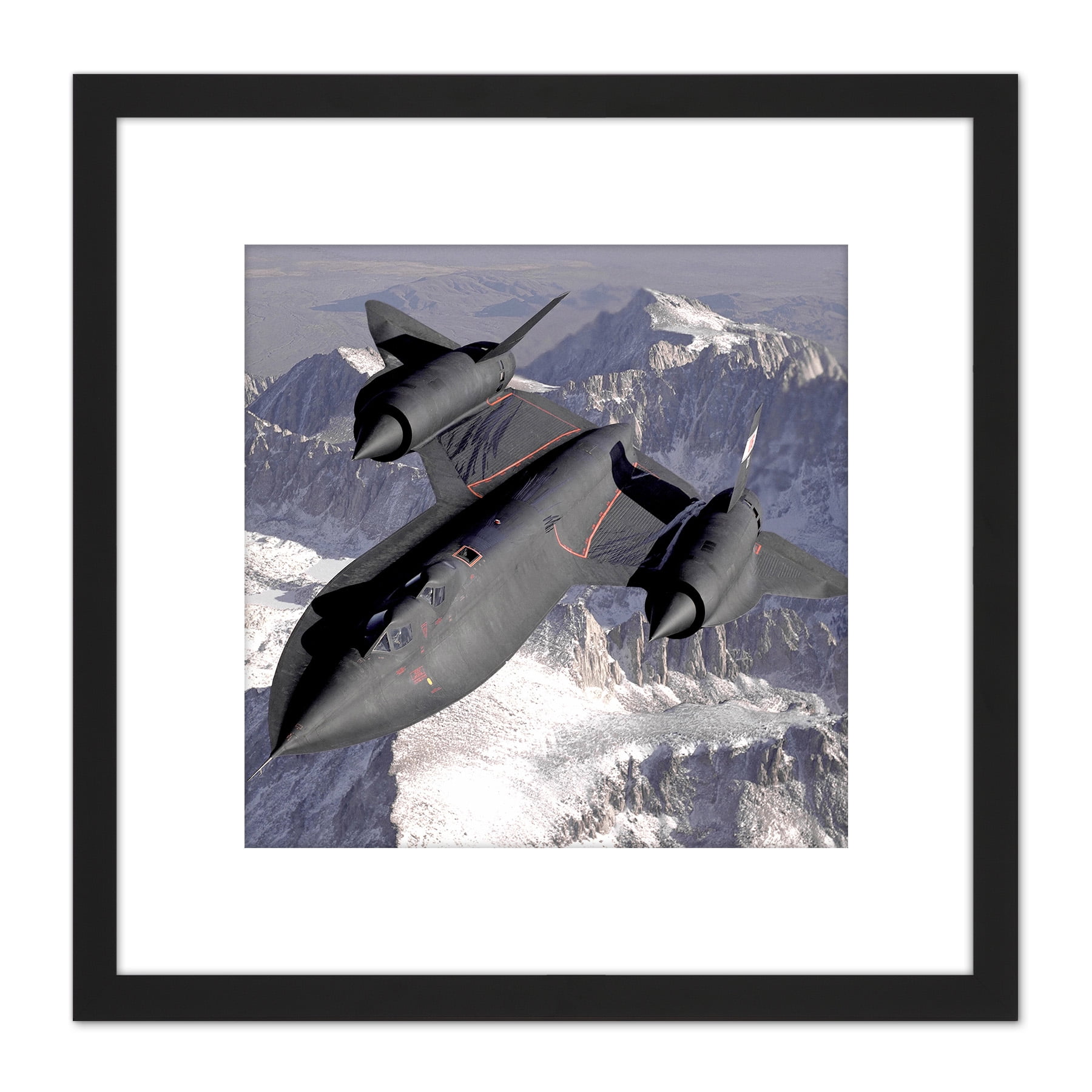 Military USA USAF SR-71B Blackbird Aircraft Photo 8X8 Inch Square ...