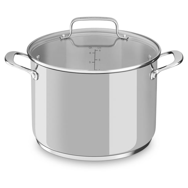 Kitchenaid Stainless Steel 8.0-Quart Stockpot With Lid (Kc2S80Scls ...