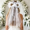 AJGRHE Elegant Floral Theme Heardband For Wedding Bride Occasion With ...