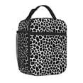 Black and white pattern Lunch Bag, Insulated Lunch Bag, Portable Lunch ...