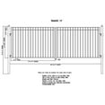 ALEKO DG12MADD Steel Dual Swing 12 x 6 feet Driveway Gate Madrid Style ...