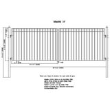 ALEKO DG12MADD Steel Dual Swing 12 x 6 feet Driveway Gate Madrid Style ...