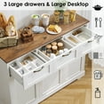 Free Shipping! Homfa Buffet Table with 3 Drawers & 3 Doors, 47.2 ...