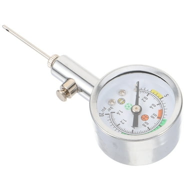 Ball Pressure Gauge, Heavy Duty Metal Made Mini Ulitity Air Pressure ...