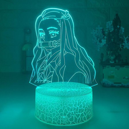 Kimetsu No Yaiba Nezuko Kamado Figure Led Night Light For Bedroom Decor ...