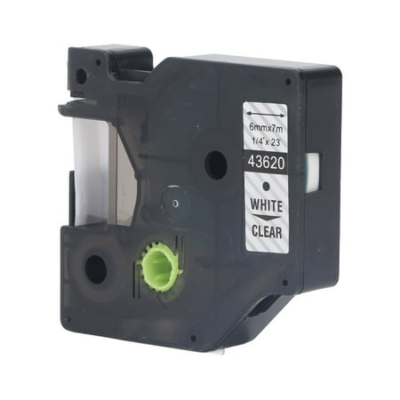 Label Machine Tape, Label Maker Tape Clear Printing Waterproof 6mm For ...