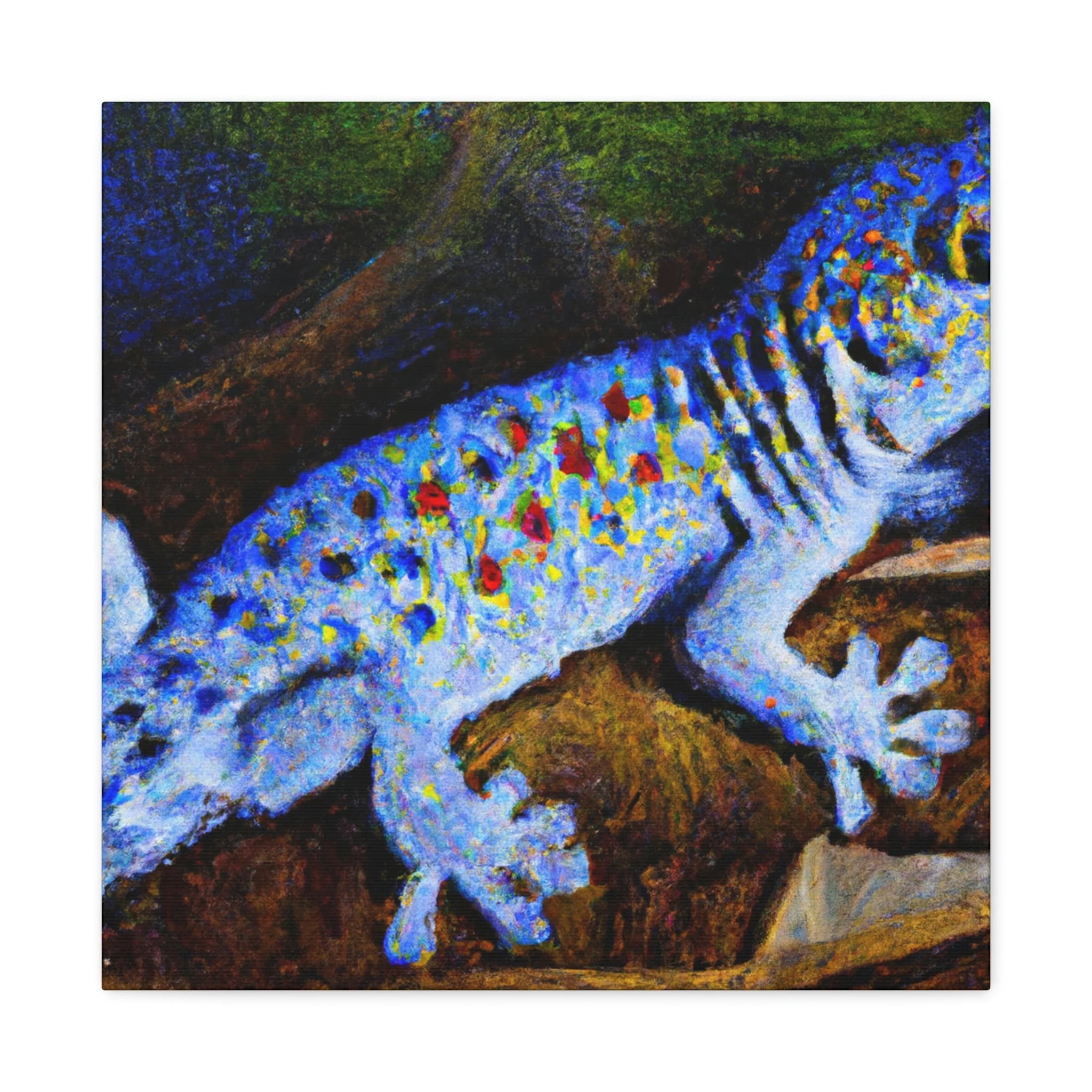 Geckos of Impressionism - Canvas - Walmart.com