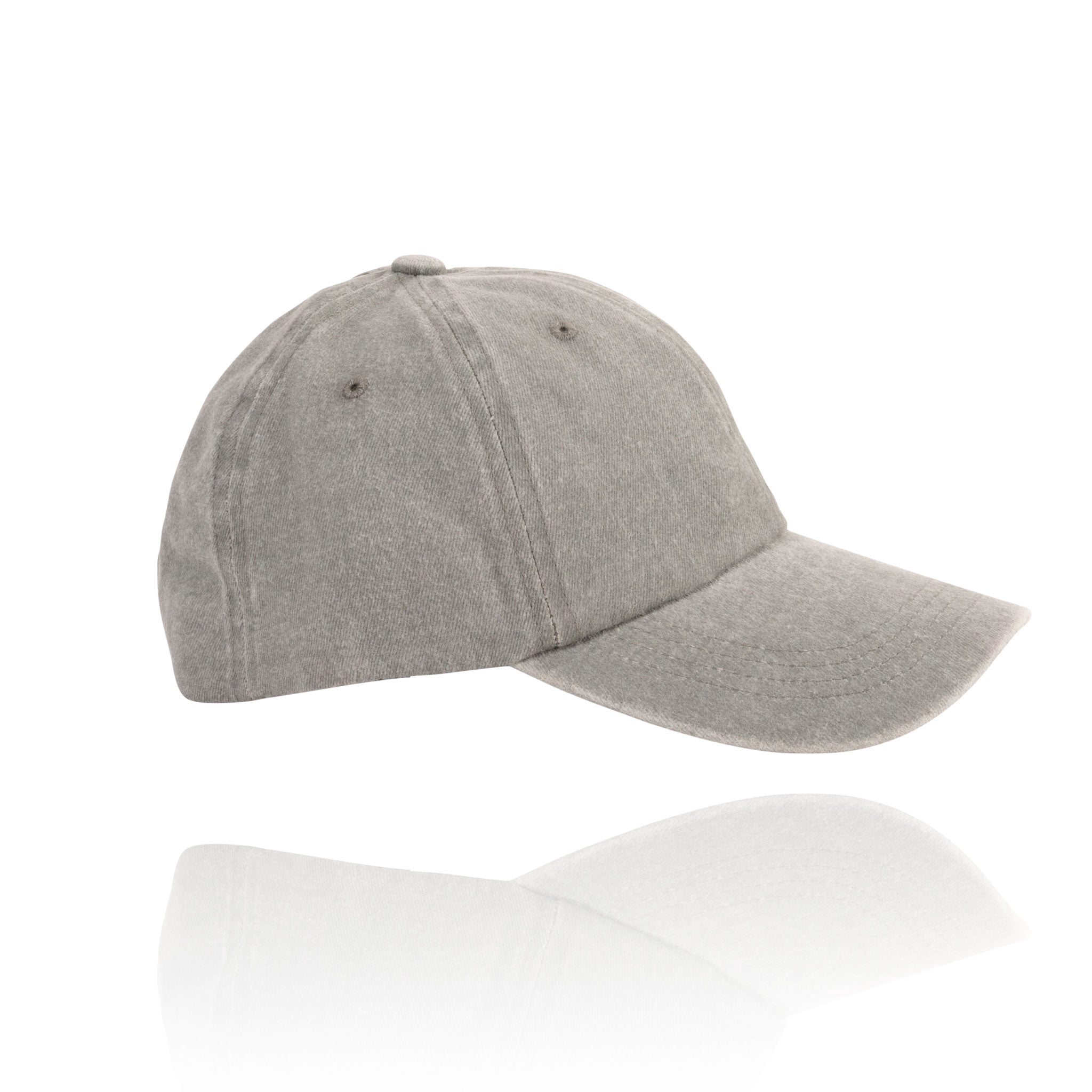 Howard's Adjustable Gray Stonewashed Ponytail Baseball Cap for Women ...
