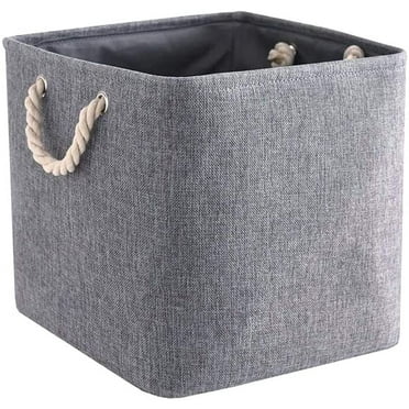Foldable Fabric Storage Bins with Lids & Handles, Collapsible Storage ...