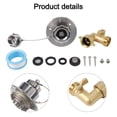 304 Stainless Steel RV Water Inlet with 90° Hose Elbow, Brass Quick ...