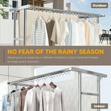 Clothes Drying Rack with 4 Castors, Heavy Stainless Steel Drying Rack ...