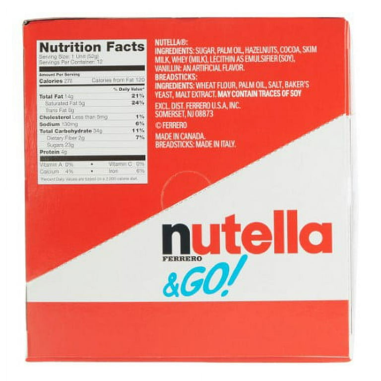 Nutella To Go Nutrition Facts