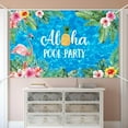 MEHOFOND Aloha Pool Party Backdrop Hawaiian Birthday Banner - Walmart.com