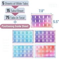 Mr. Pen, Bible Tabs, 75 Tabs, Colorful Laminated for Study Bible ...
