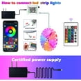 100ft Led Strip Lights,Long Smart Light Strips Music Sync 5050 RGB ...