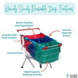 Handy Sandy Repeat Shopping Universal Cart Bag with Zipper Pouch ...