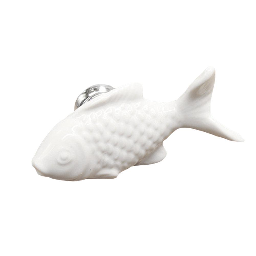 1Pc Children Drawer Knobs Fish Shape Ceramic Handles for Kids Room ...