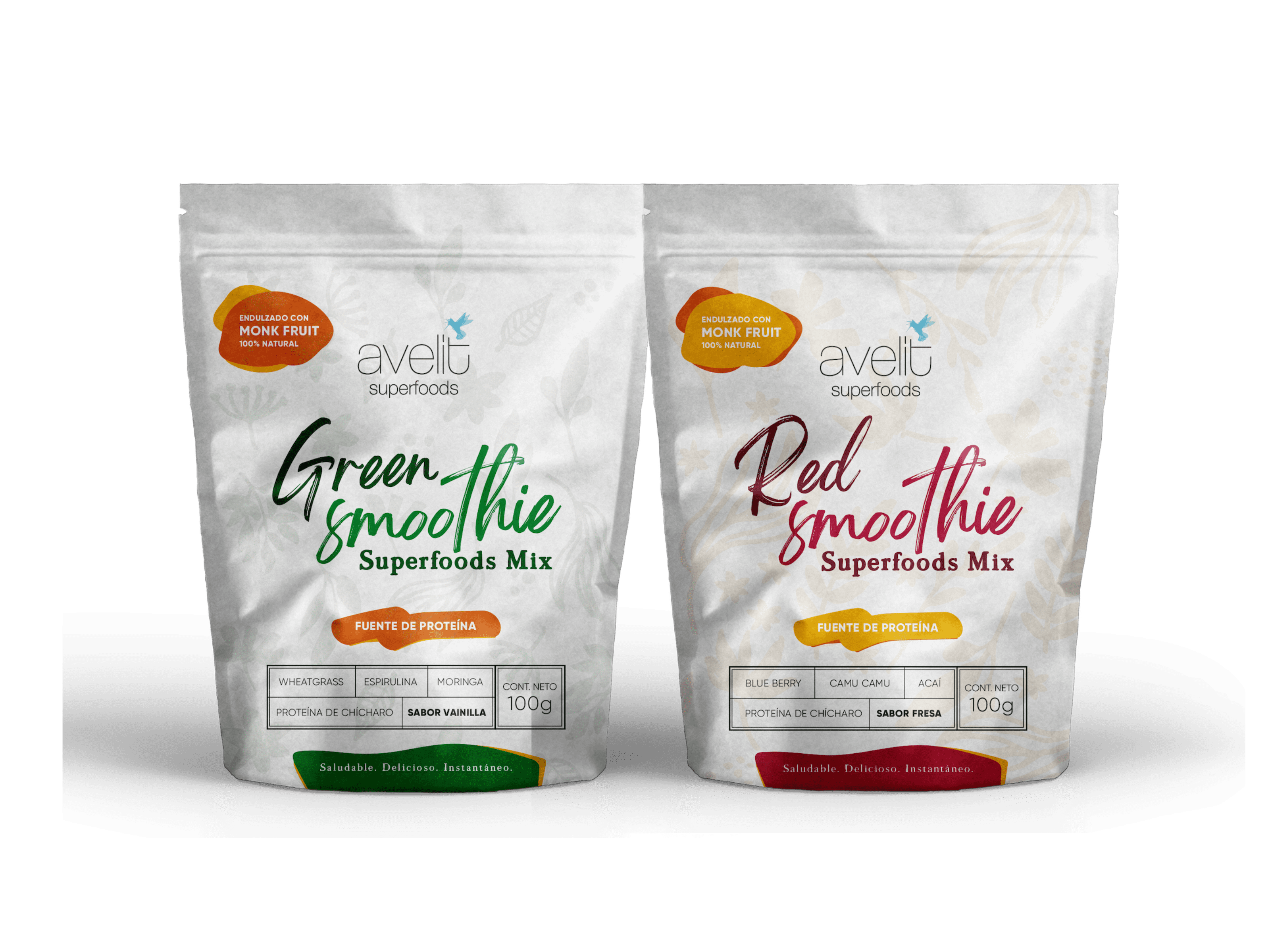 KIT SUPERFOODS SMOOTHIE MIX CON PROTEÍNA Avelit Superfoods Stand up ...