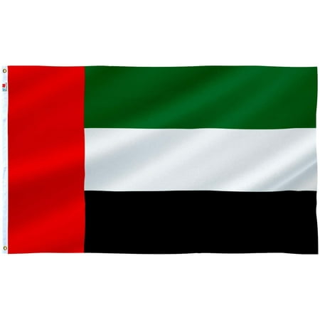 United Arab Emirates Flag 3x5 Ft Outdoor Large, Moderate-Outdoor Both ...