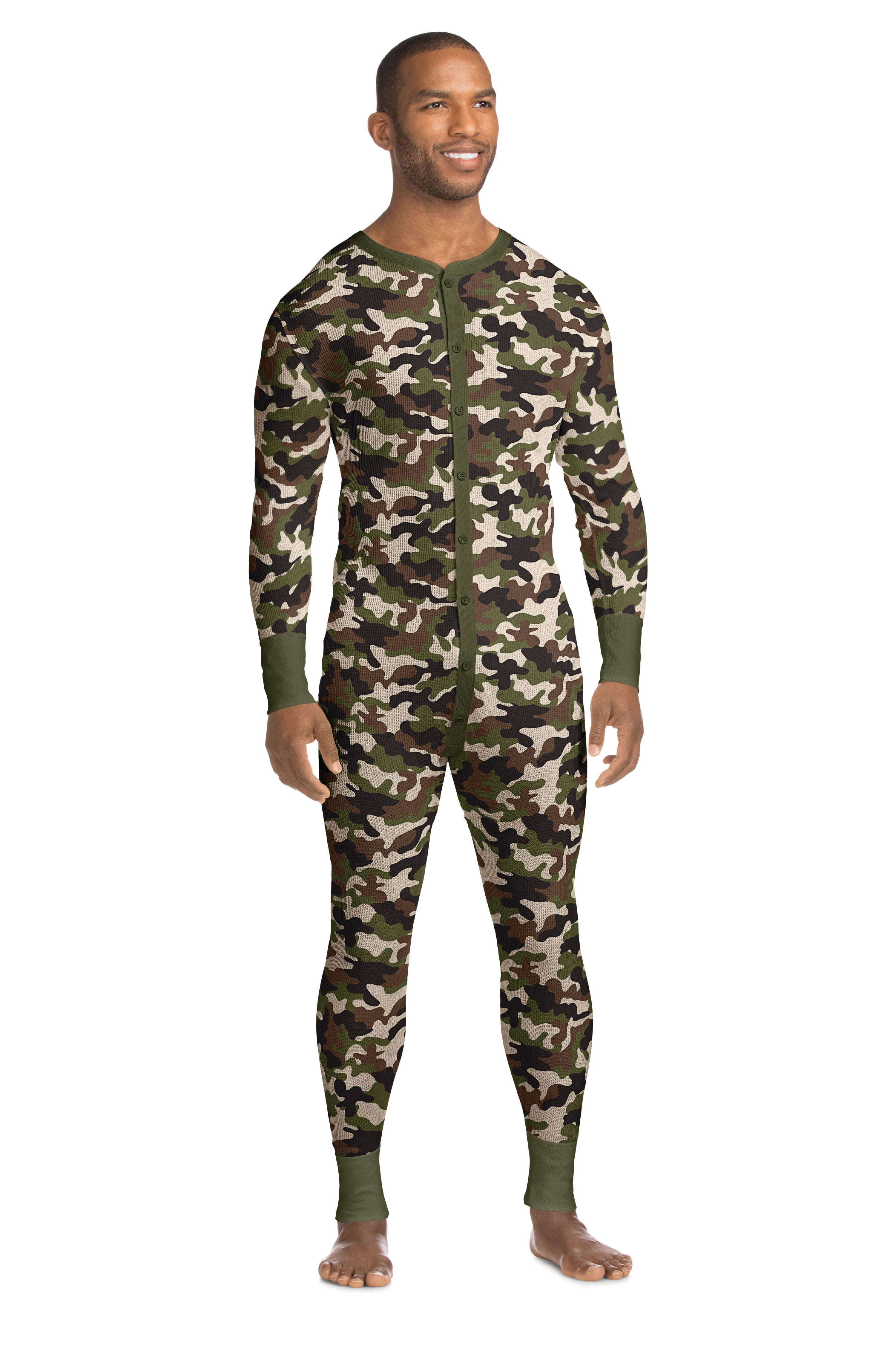 Hanes Men's X-Temp Thermal Waffle Unionsuit with FreshIQ - Walmart.com