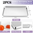 Baking Sheet with Wire Rack (2 Pans + 2 Racks), Stainless Steel Cookie ...