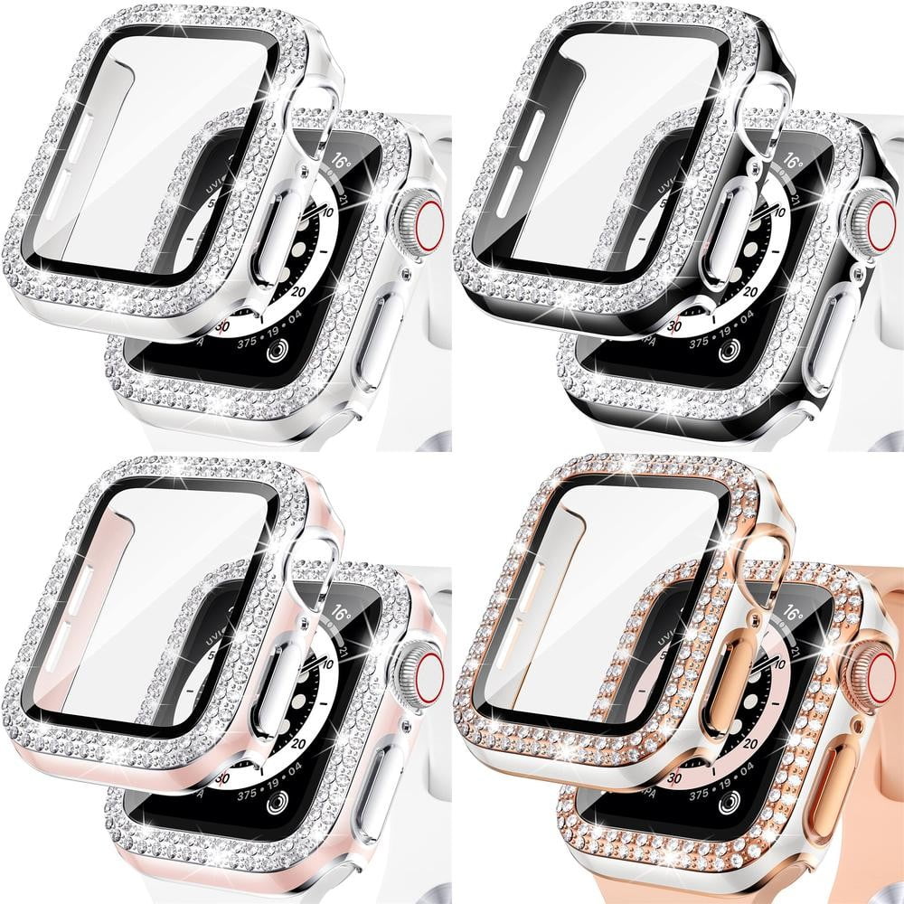 Yepband 4Pack Bling Cover for Apple watch Case 44mm 38mm 40mm 45mm 41mm ...