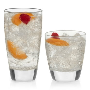 Mainstays 16-Piece Drinkware Glass Set - Walmart.com