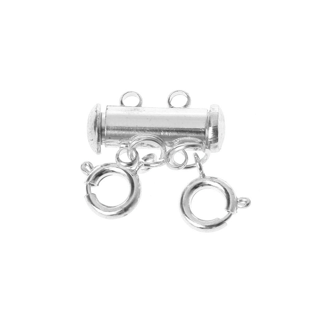 JUNTEX Multi Strand Clasps Necklace Magnetic Tube Lock Jewelry ...