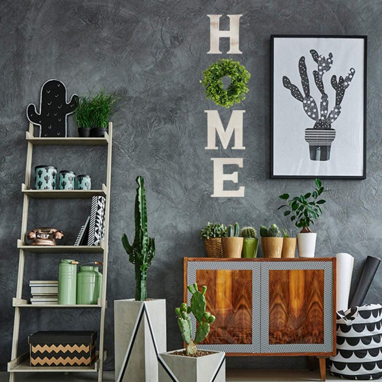 Wood Letters Home With Wreath Wall Decor Diy Living 52 Best Gallery