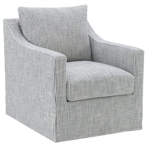 Glenn Recessed Arms Accent Chair Blue - Walmart.com