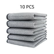 Versatility Red Microfiber Kitchen Dishcloths, 4 Piece Set, 12x12 Inch ...