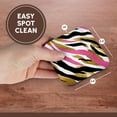 3drose, Fun Pink Black and Image of Gold Tiger Stripe Pattern, Set of 8 ...