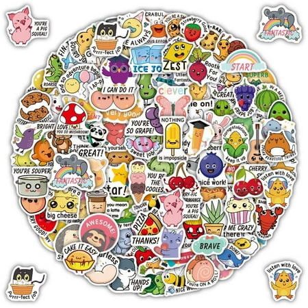 200 Pun Reward Stickers Cute Incentive Stickers for Kids Teachers ...
