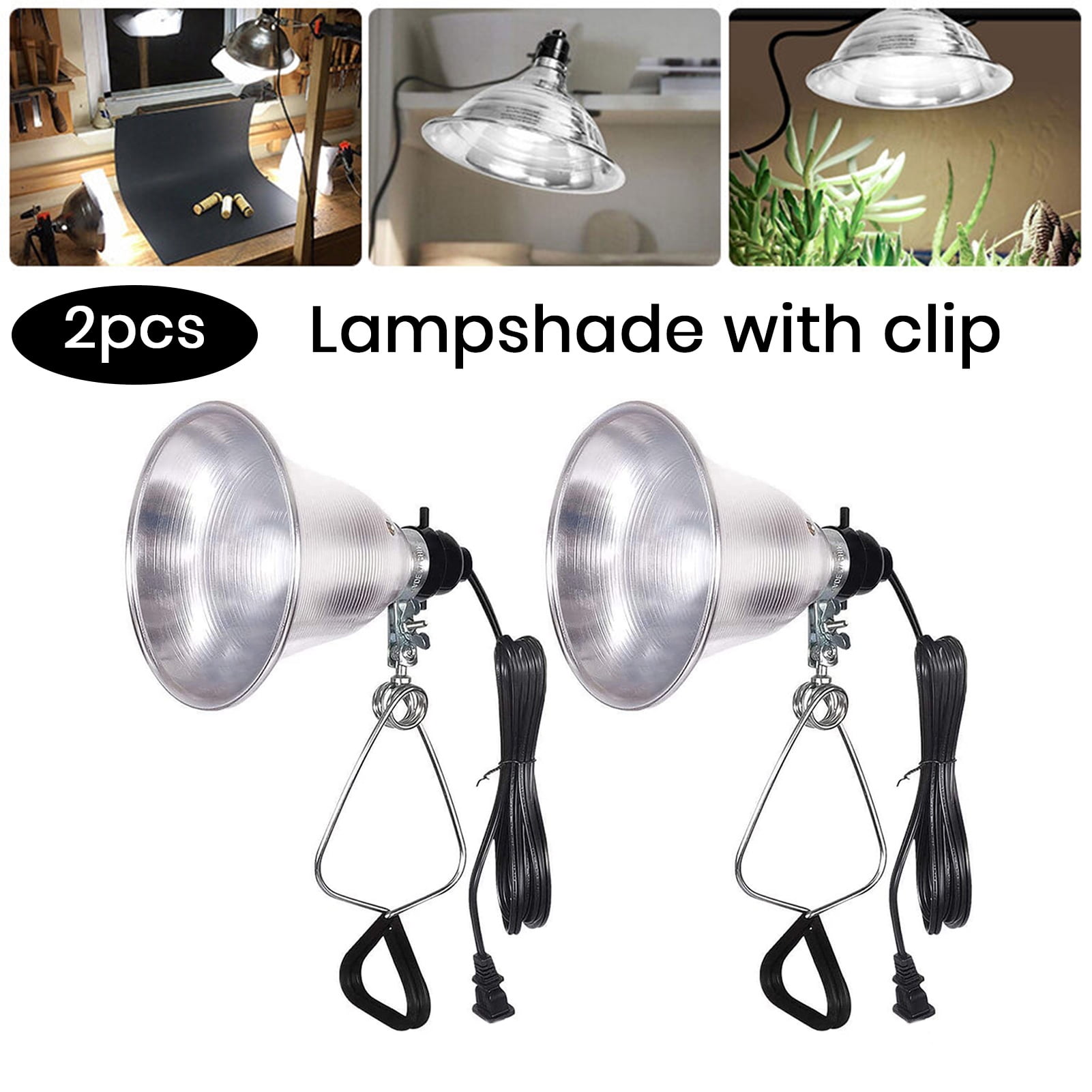 Sunjoy Tech 2Pcs Clamp Lampshades Angle Adjustable Good Heat ...