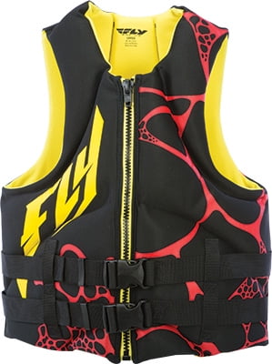 Fly Racing Neoprene Life Vest Yellow/Black 3XL 142424-300-070-16 ...