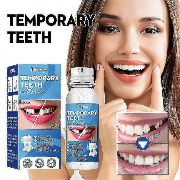 2024 New Strong Teeth Tooth Repair Permanent Dental Cement Cavity Filling Kit Fake Teeth ...