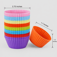 Reusable Silicone Cupcake Liners, BPA Free Silicone Muffin Cups for ...