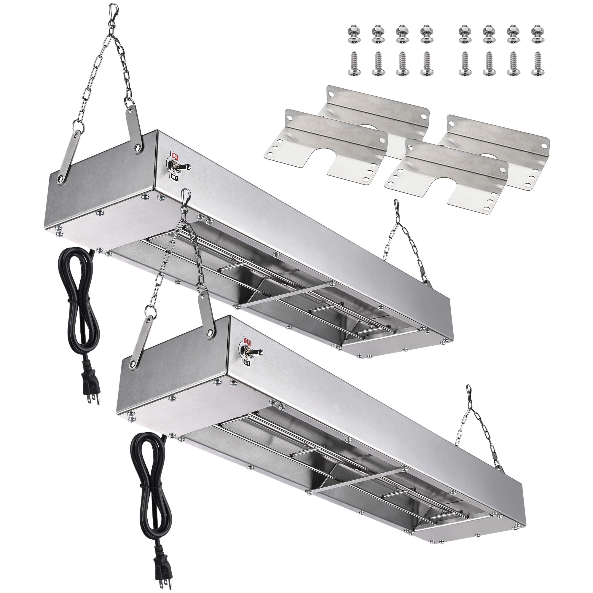 WeChef Electric Strip Heater 2 Pack Portable 24" 900W Commercial ...