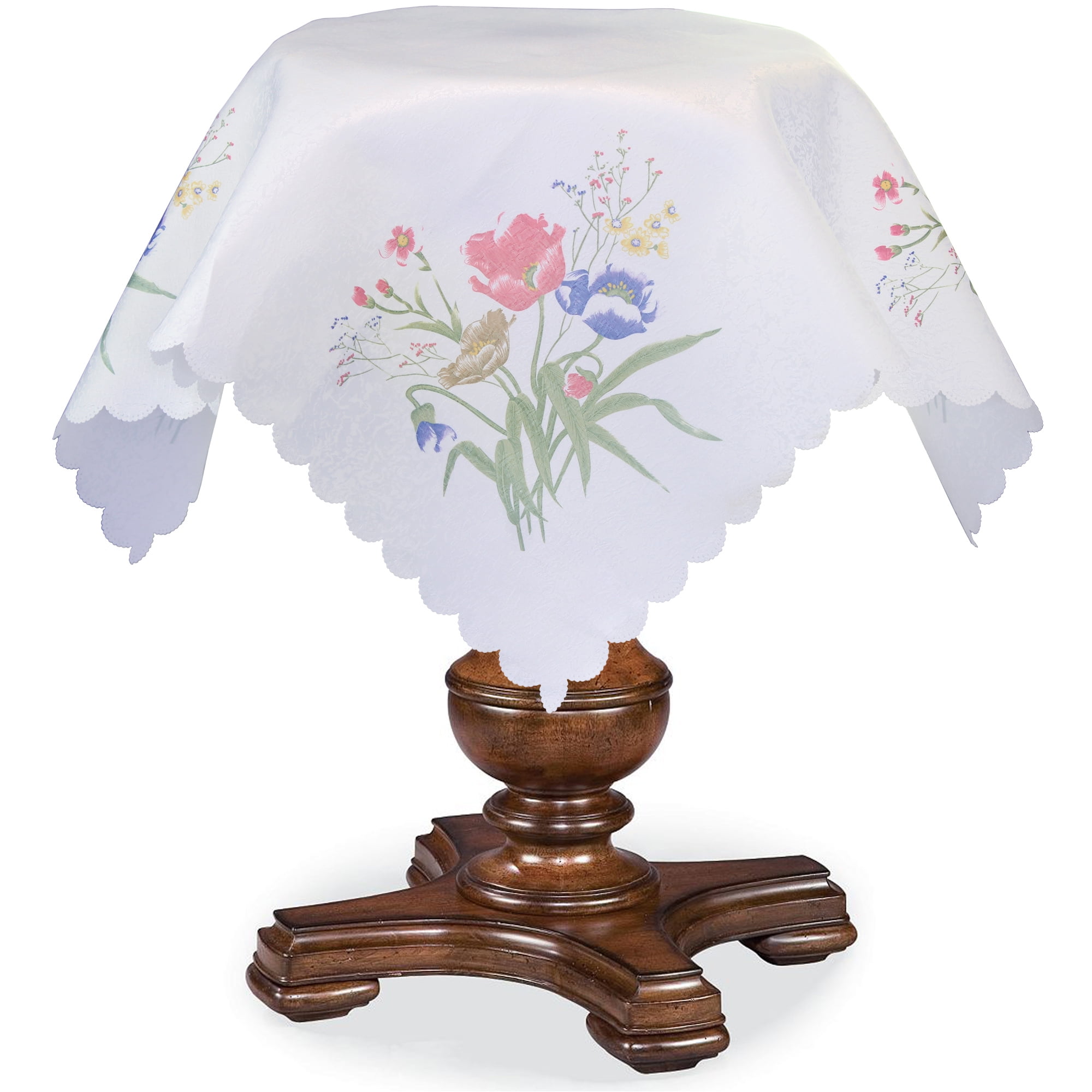 Luxurious Champion Lace 36" Square Table Toppers - Walmart.com