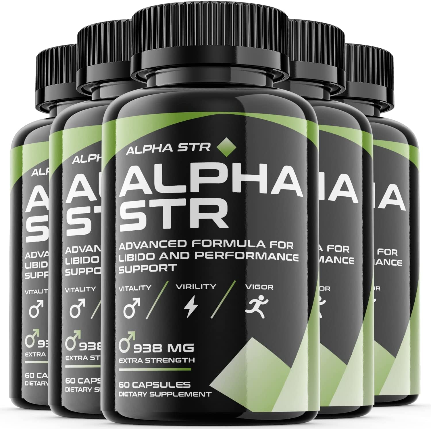 (5 Pack) Alpha STR - 300 Capsules - Walmart.com
